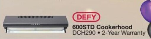 DEFY 600STD Cookerhood DCH290 2-Year Warranty offer at OK Furniture
