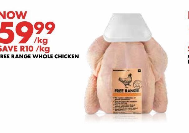 Free range whole chicken offer at Woolworths