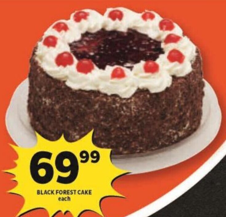 BLACK FOREST CAKE each offer at Shoprite
