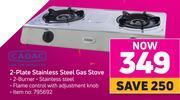 Cadac 2-plate stainless steel gas stove offer at Game