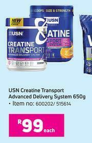 USN Creatine Transport Advanced Delivery System-650g Each offer at Game