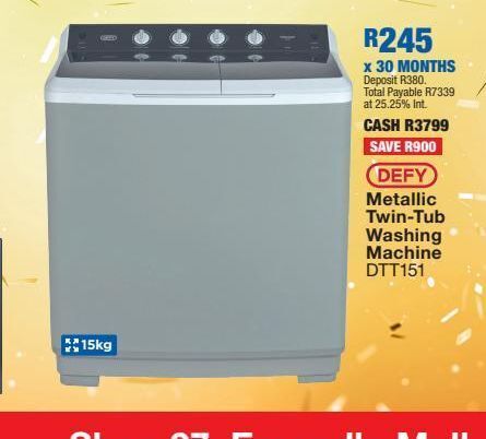 Washing machine defy offer at OK Furniture