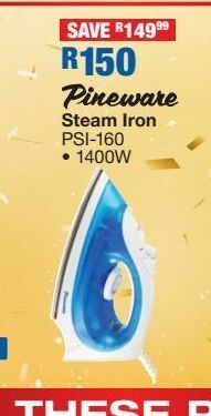 Steam iron pineware offer at OK Furniture