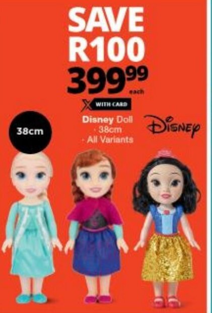 Disney Doll Disney + All Variants offer at Checkers