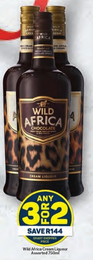 Wild Africa Cream Liqueur Assorted 750ml offer at Pick n Pay