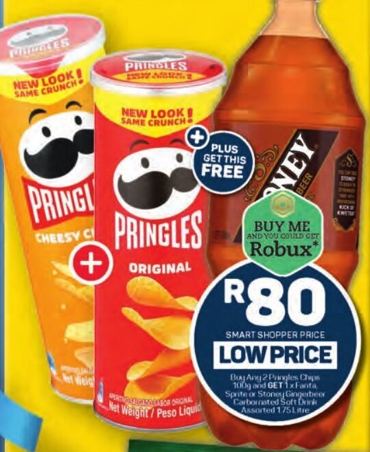 Buy Any 2 Pringles Chips 100g and GET 1x Fanta, Sprite or Stoney ...