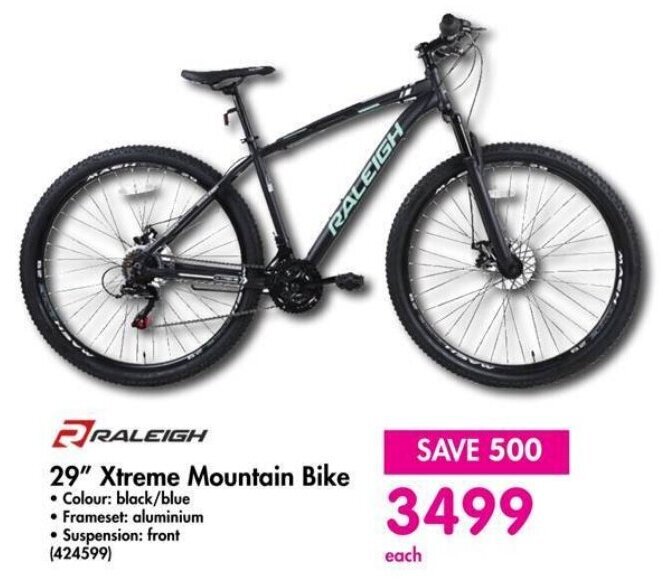 RALEIGH 29" Xtreme Mountain Bike offer at Makro