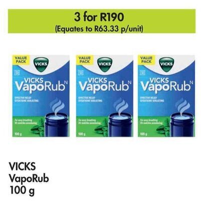 All Vicks offers - Find and view the cheapest Vicks offer!