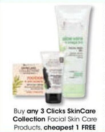 Buy any 3 Clicks SkinCare Collection Facial Skin Care Products ...