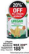 Lifegain advanced nutritional supplement assorted-300g offer at Dis-Chem