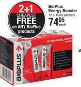 Bioplus energy booster-12 x 10ml sachets each offer at Dis-Chem
