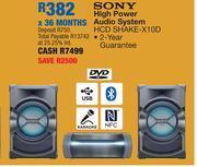 Sony high power audio system hcd shake-x100 offer at OK Furniture