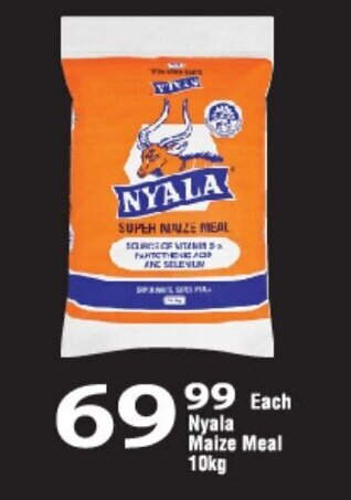 Nyala Maize Meal 10kg offer at Oxford Freshmarket