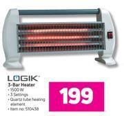 Logik 3 bar heater offer at Game