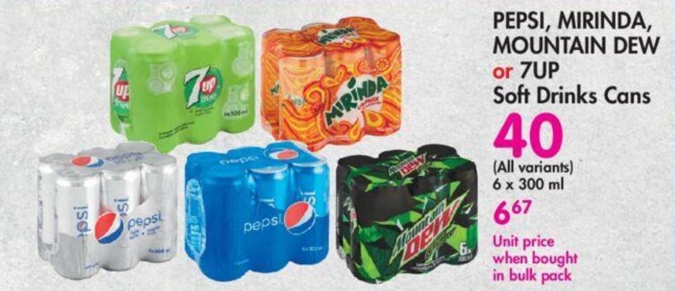 All Pepsi/ Mirinda/ Mountain Dew offers - Find and view the cheapest ...