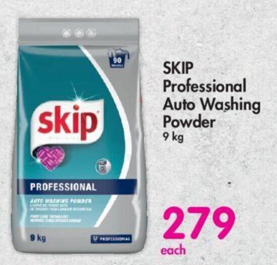 SKIP Professional Auto Washing Powder 9 kg offer at Makro