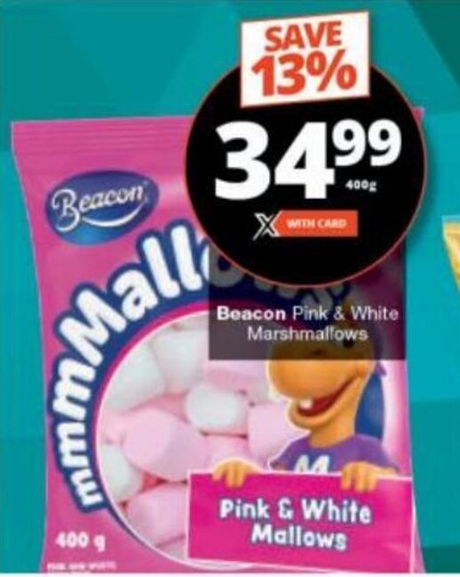 Beacon Pink And White Marshmallows Offer At Checkers