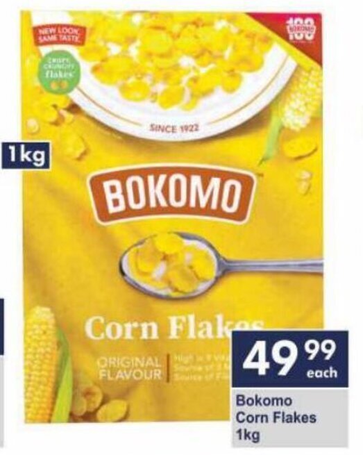 Bokomo Corn Flakes 1kg offer at President Hyper