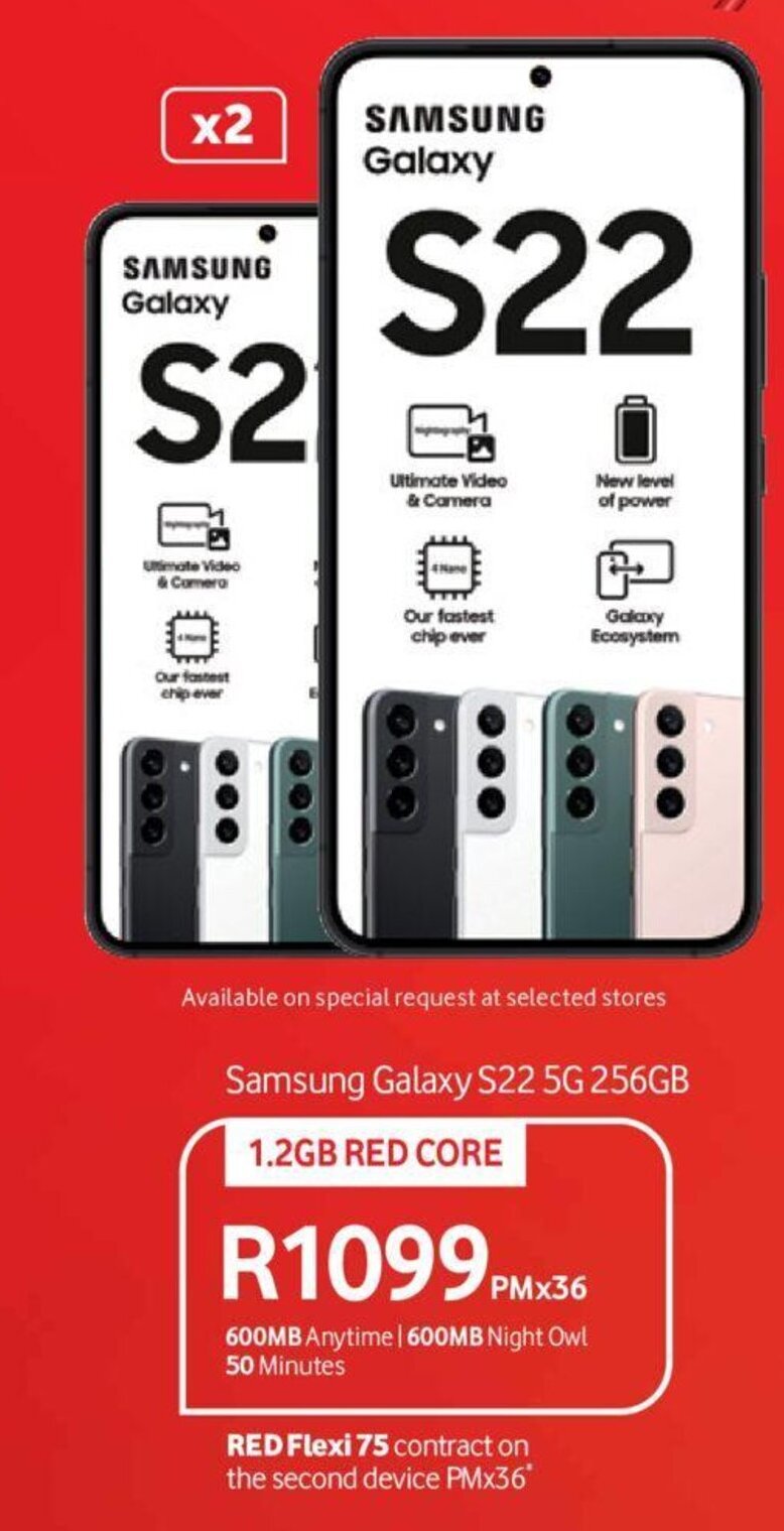 Samsung Galaxy S22 5G 256GB offer at Makro