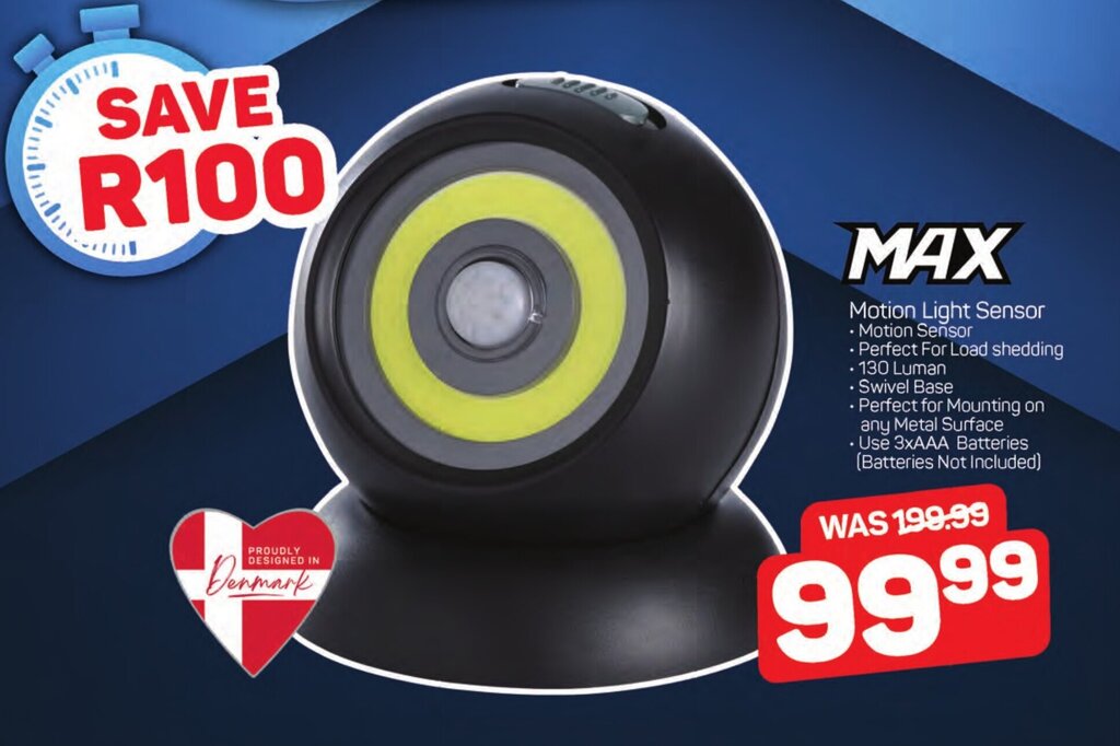 MAX Motion Light Sensor offer at Pick n Pay