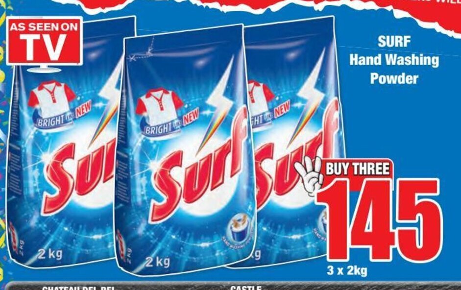 SURF Hand Washing Powder offer at Boxer