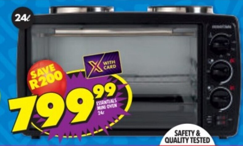 ESSENTIALS MINI OVEN 24L offer at Shoprite