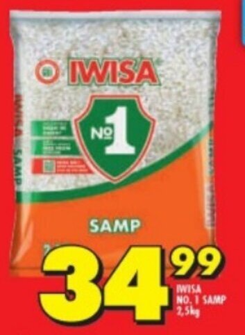 IWISA NO.1 SAMP 2,5kg offer at Shoprite