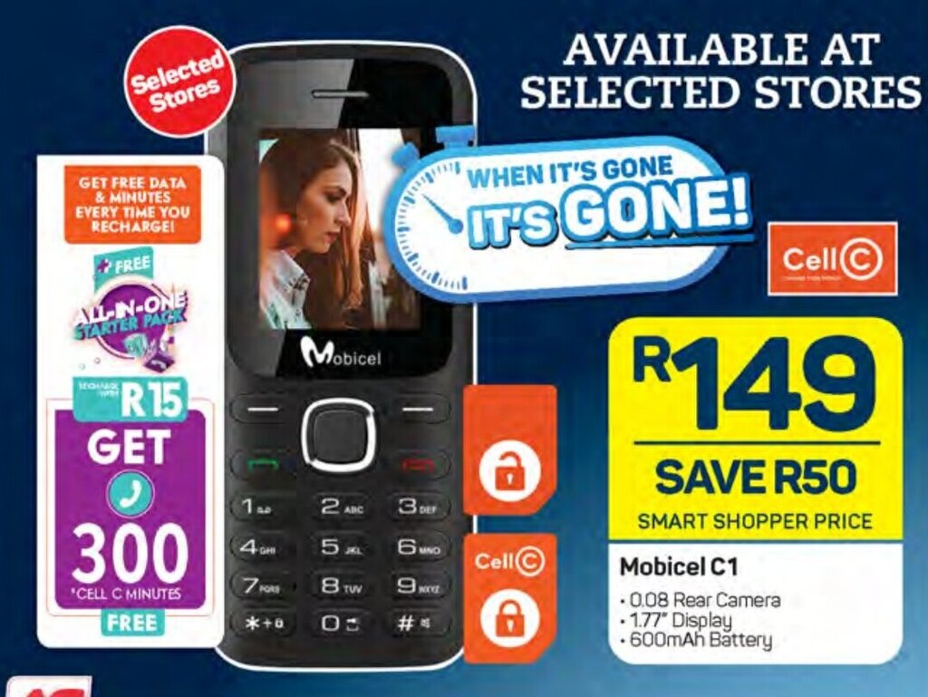 Mobicel C1 offer at Pick n Pay