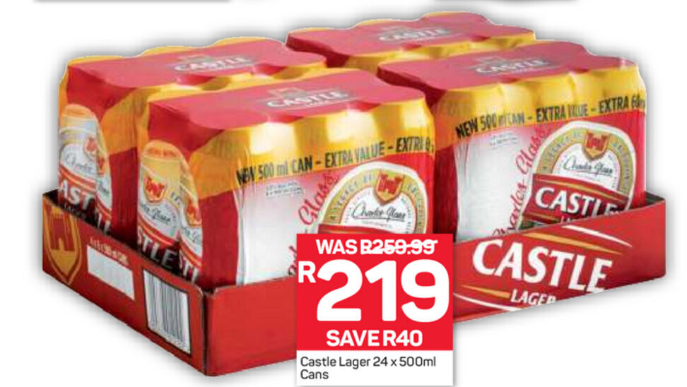 Castle Lager 24x500ml offer at Pick n Pay Liquor