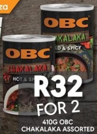 410G OBC CHAKALAKA ASSORTED offer at OBC Meat & Chicken