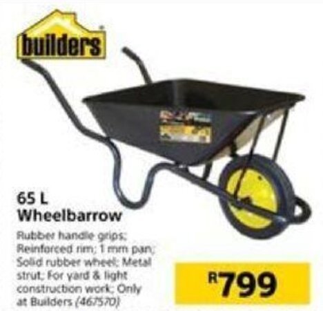 Wheelbarrow Specials Builders Warehouse Jun 2025