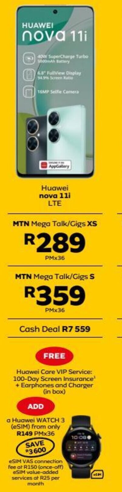 Huawei nova 11i LTE offer at MTN