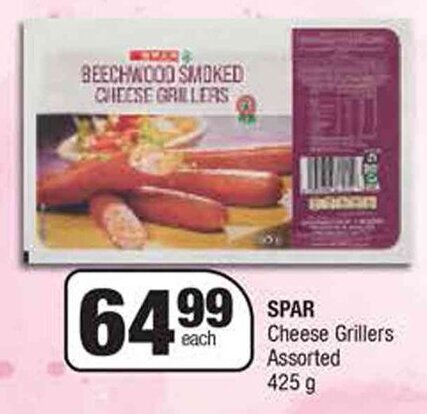 SPAR Cheese Grillers Assorted 425g offer at Spar