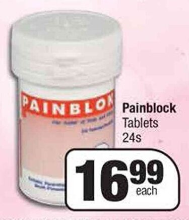 Painblock Tablets 24s offer at Spar