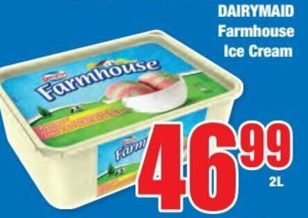 DAIRYMAID Farmhouse Ice Cream offer at Boxer