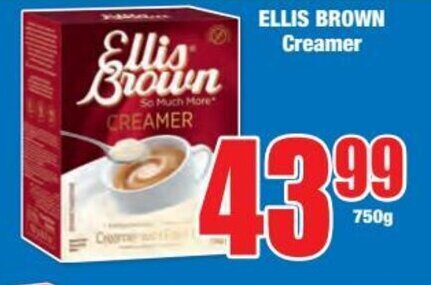ELLIS BROWN Creamer offer at Boxer