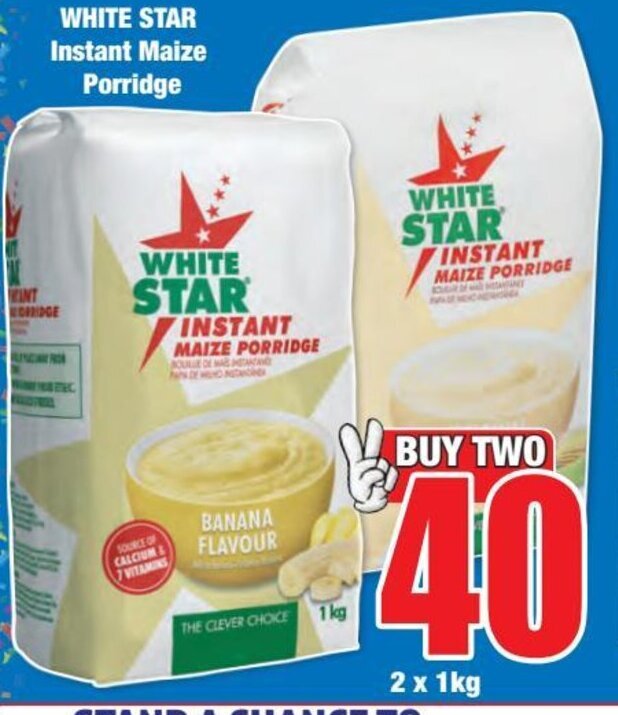 WHITE STAR Instant Maize Porridge offer at Boxer