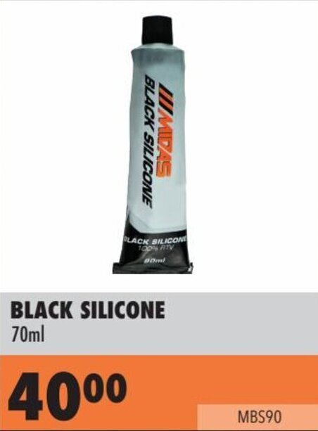 BLACK SILICONE 70ml offer at Midas