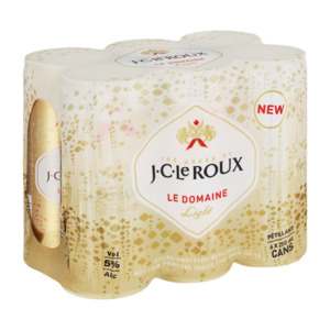 J.c. le roux le domaine light sparkling wine cans 6 x 250ml offer at ...