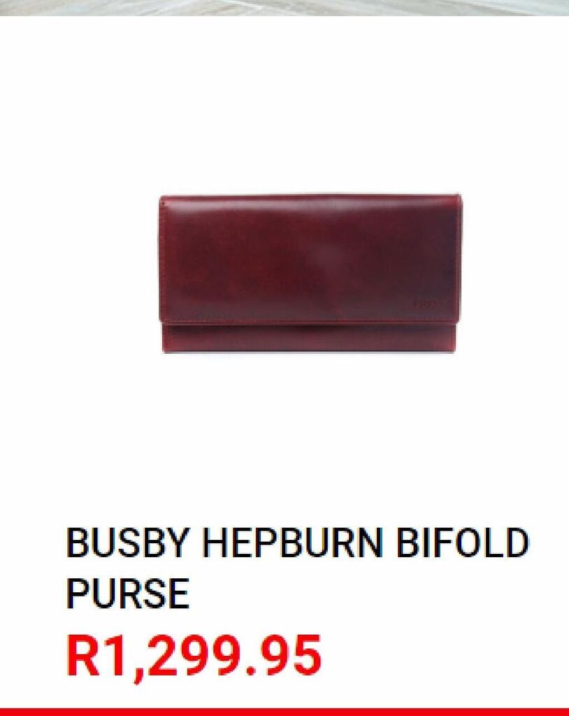 Purse offer at Busby Leather