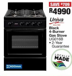 Gas stove offer at OK Furniture