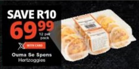 Ouma Se Spens Hertzoggies offer at Checkers