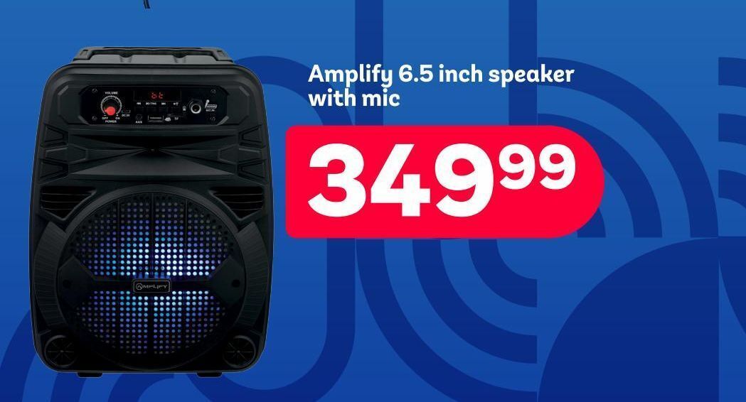 Amplify 6.5 inch speaker offer at PEP