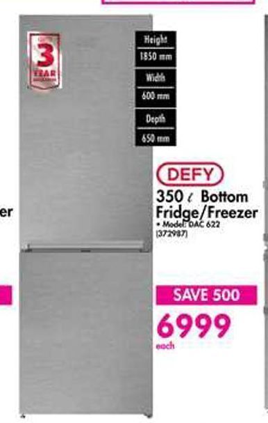 Bottom fridge freezer offer at Makro