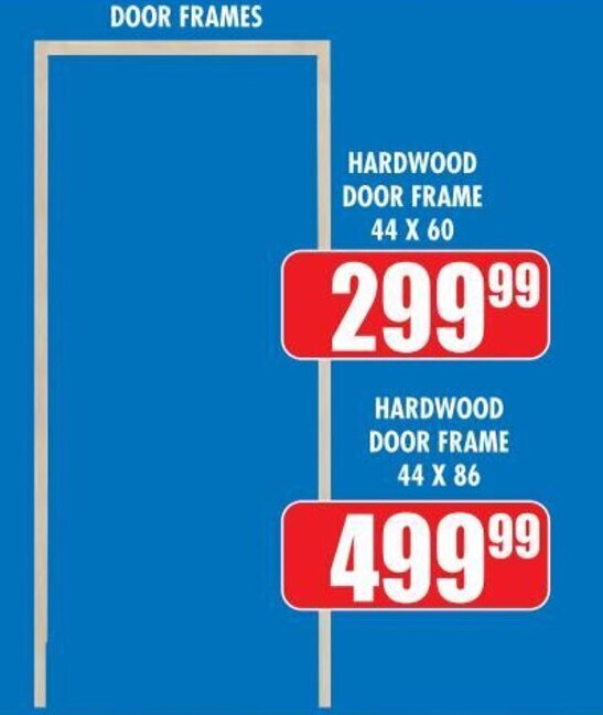 HARDWOOD DOOR FRAME 44 X 60 offer at Boxer Build