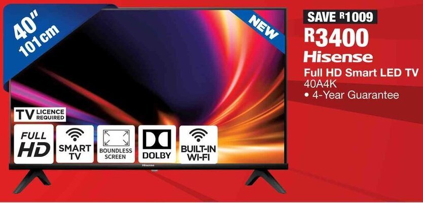 Hisense Full HD Smart LED TV offer at OK Furniture