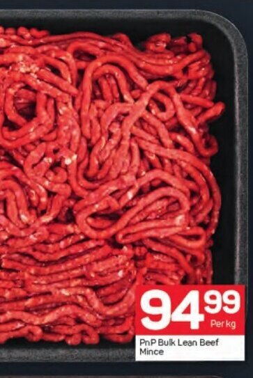 Pnp Bulk Lean Beef Mince Offer At Pick N Pay