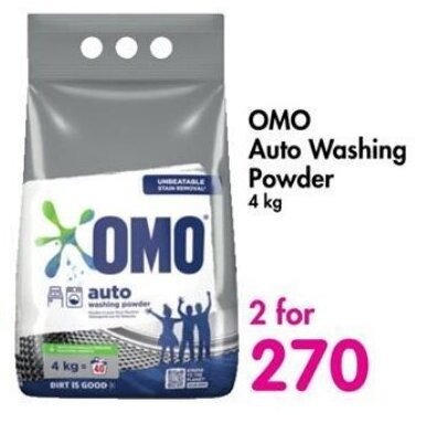 OMO Auto Washing Powder 4 kg offer at Makro