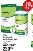 Tibb septogard natural antibiotic 120 tablets offer at Dis-Chem