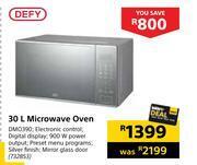 Defy 30ltr microwave oven dmo390 offer at Builders Warehouse